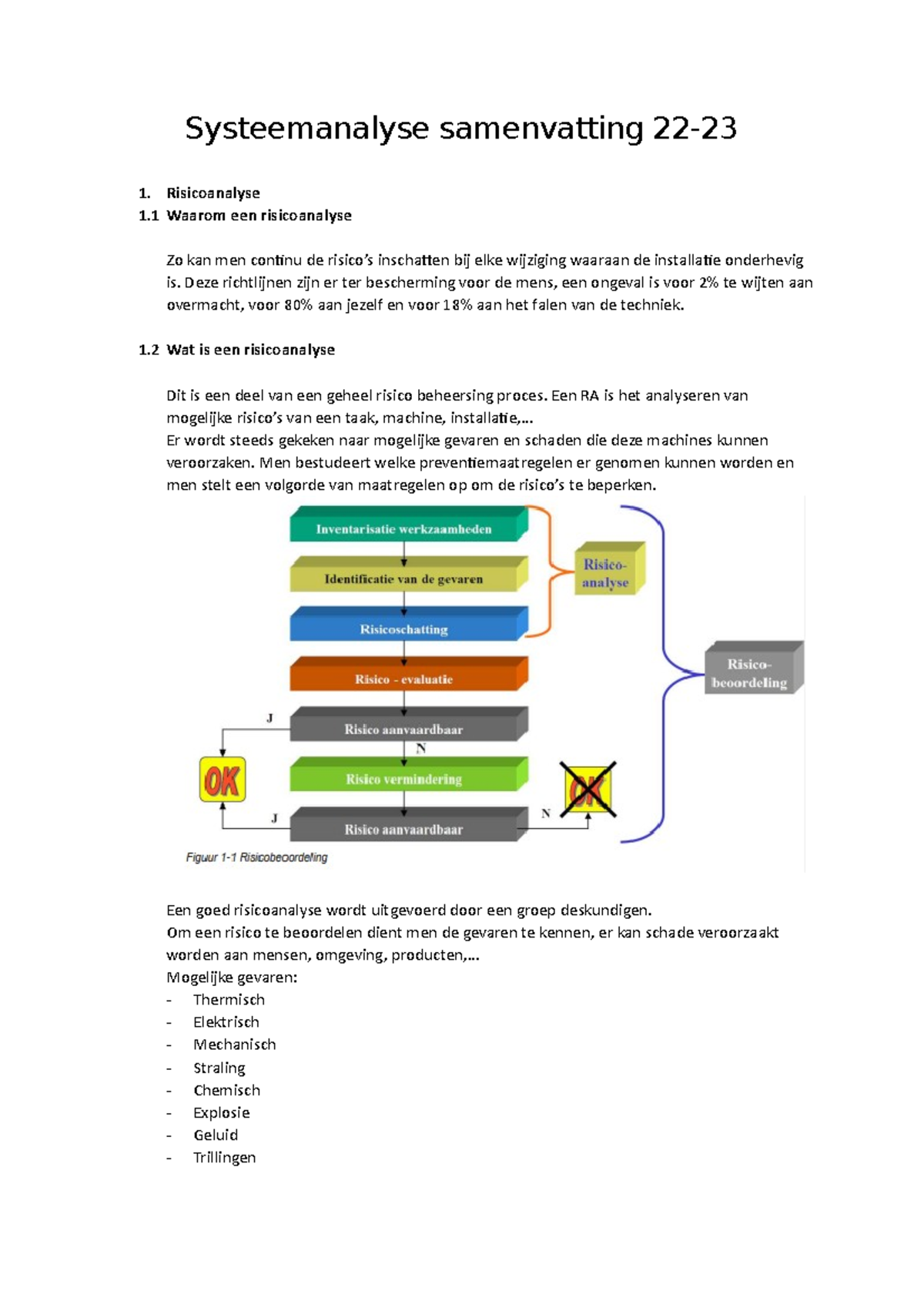 Systeemanalyse samenvatting 22-23 - Systeemanalyse samenvatting 22 ...