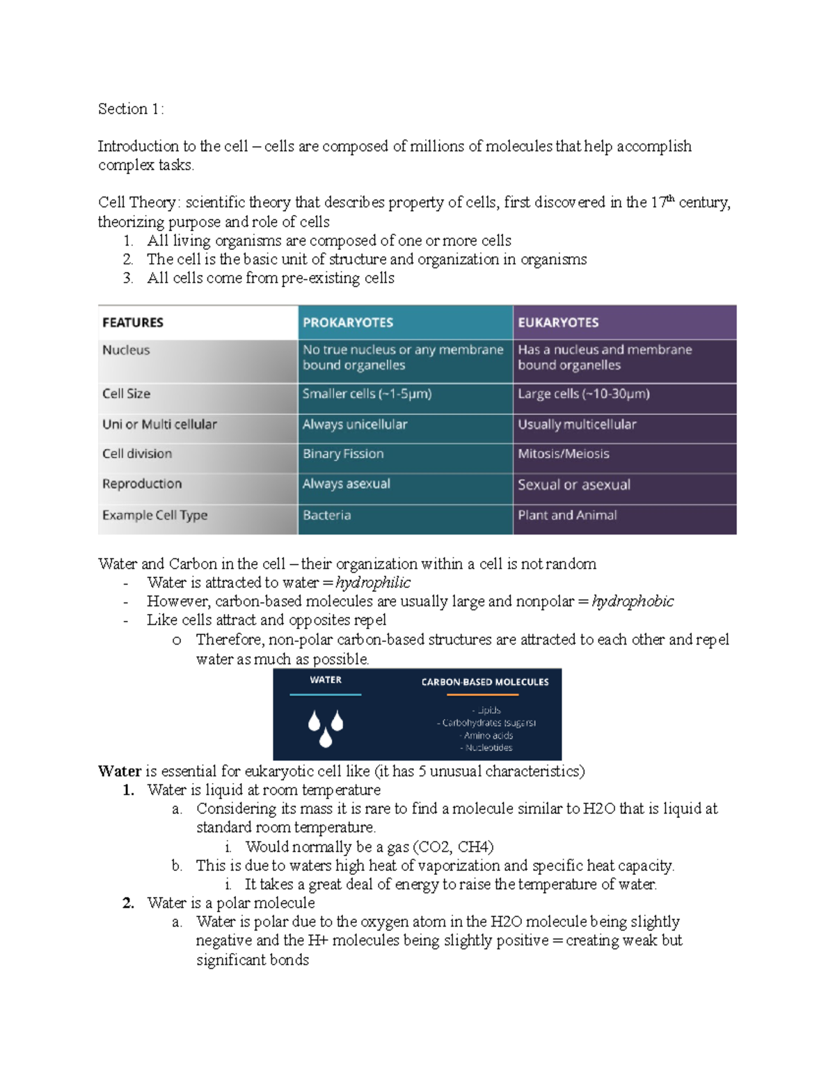 Module 1-PHGY170 - The cell: Review of structure and function - Section ...