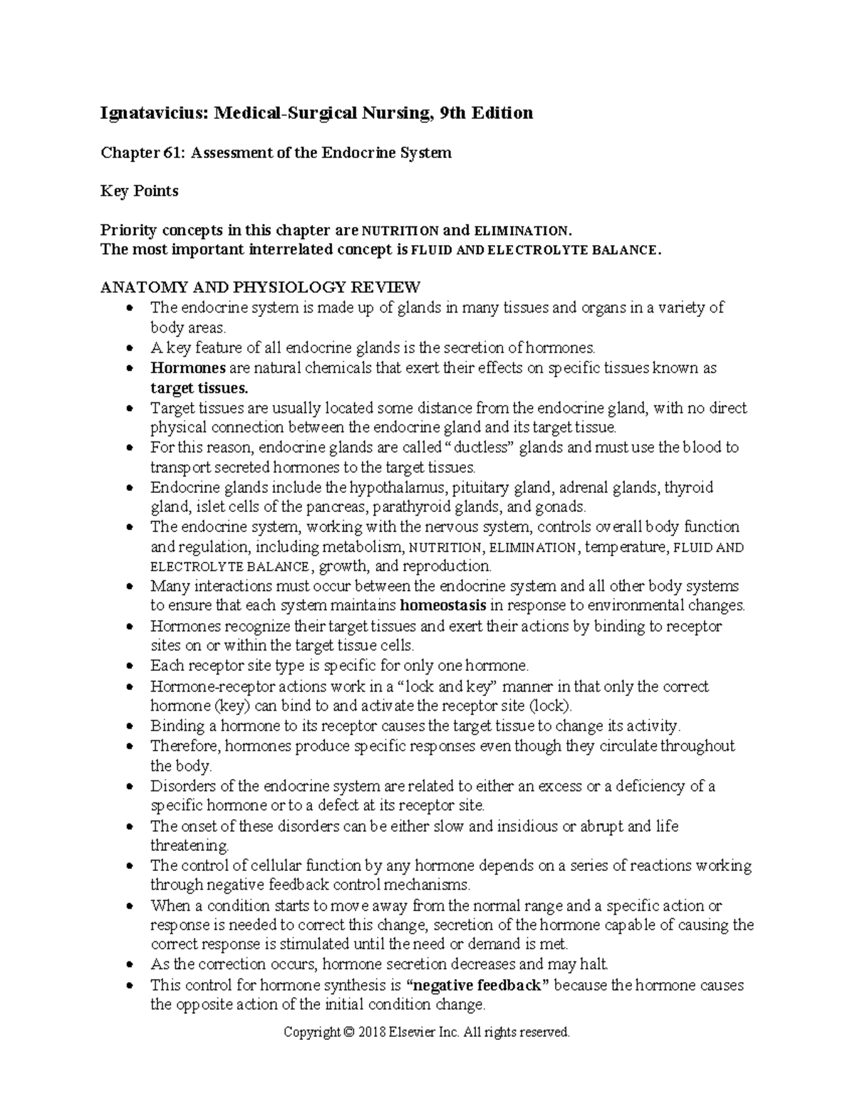 Chapter 061 - Hdhdu - Ignatavicius: Medical-Surgical Nursing, 9th ...