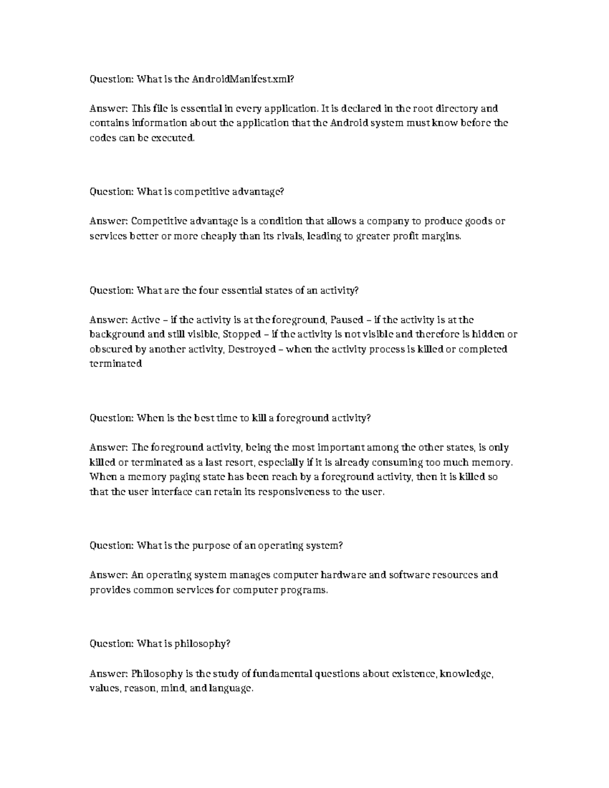 Carga tachymeter chainman - Question: What is the AndroidManifest ...