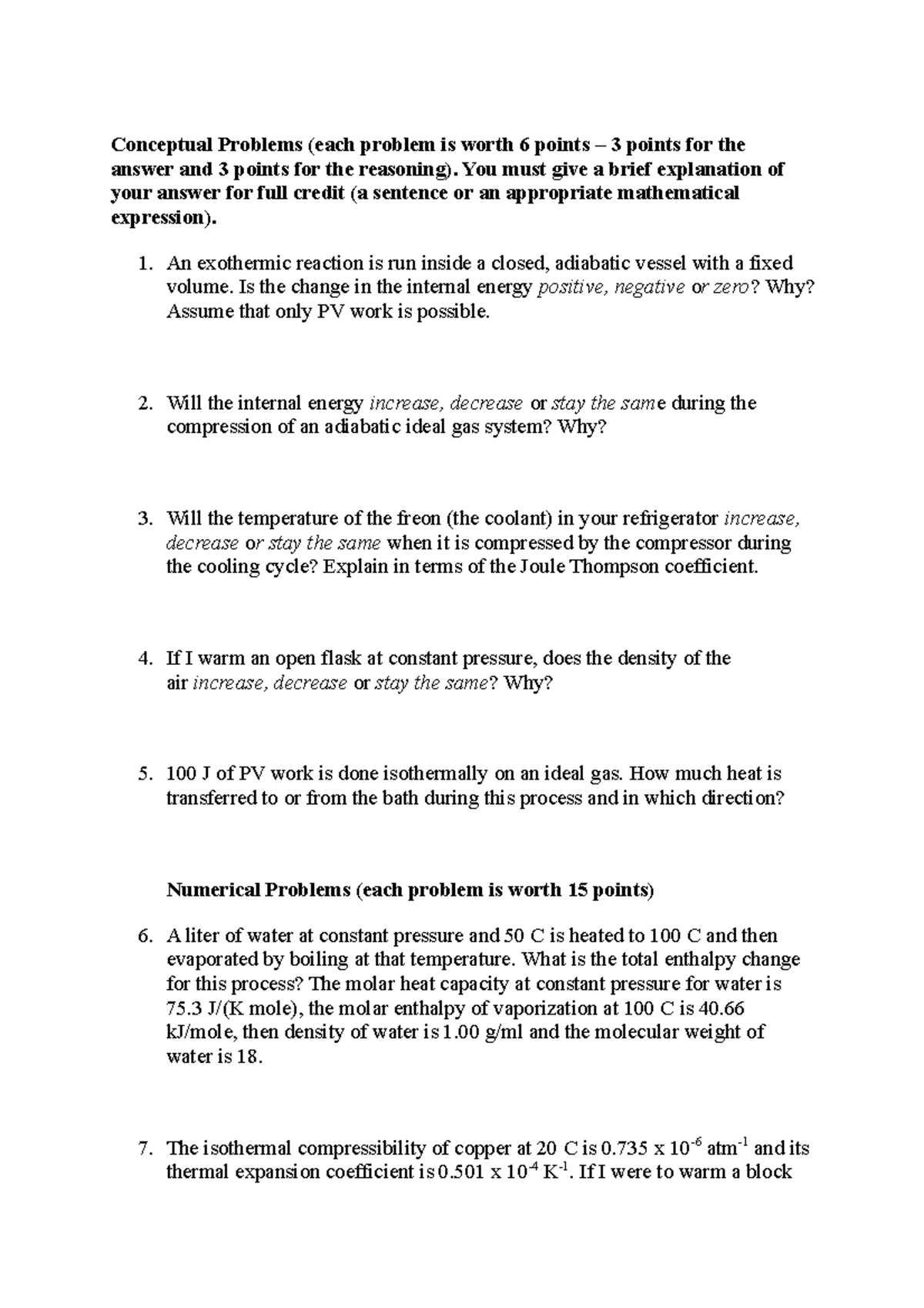 Conceptual Problems Questions Conceptual Problems Each Problem Is Worth 6 Points 3 1716