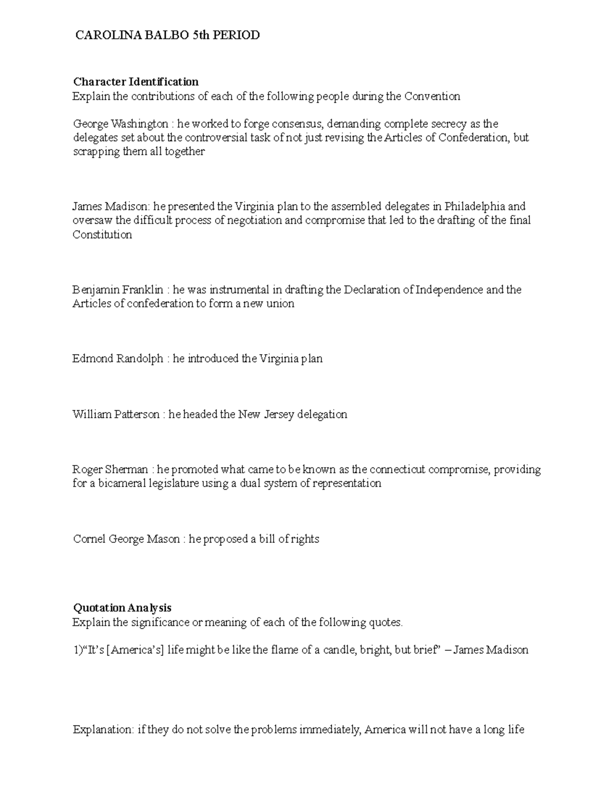 Carolina Balbo - A More Perfect Union Movie Guide - CAROLINA BALBO 5th ...