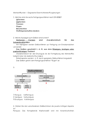 Werkstoffkunde I - Aufbau und Einteilung der Werkstoffe - Werkstoffkunde I - Aufbau und ...