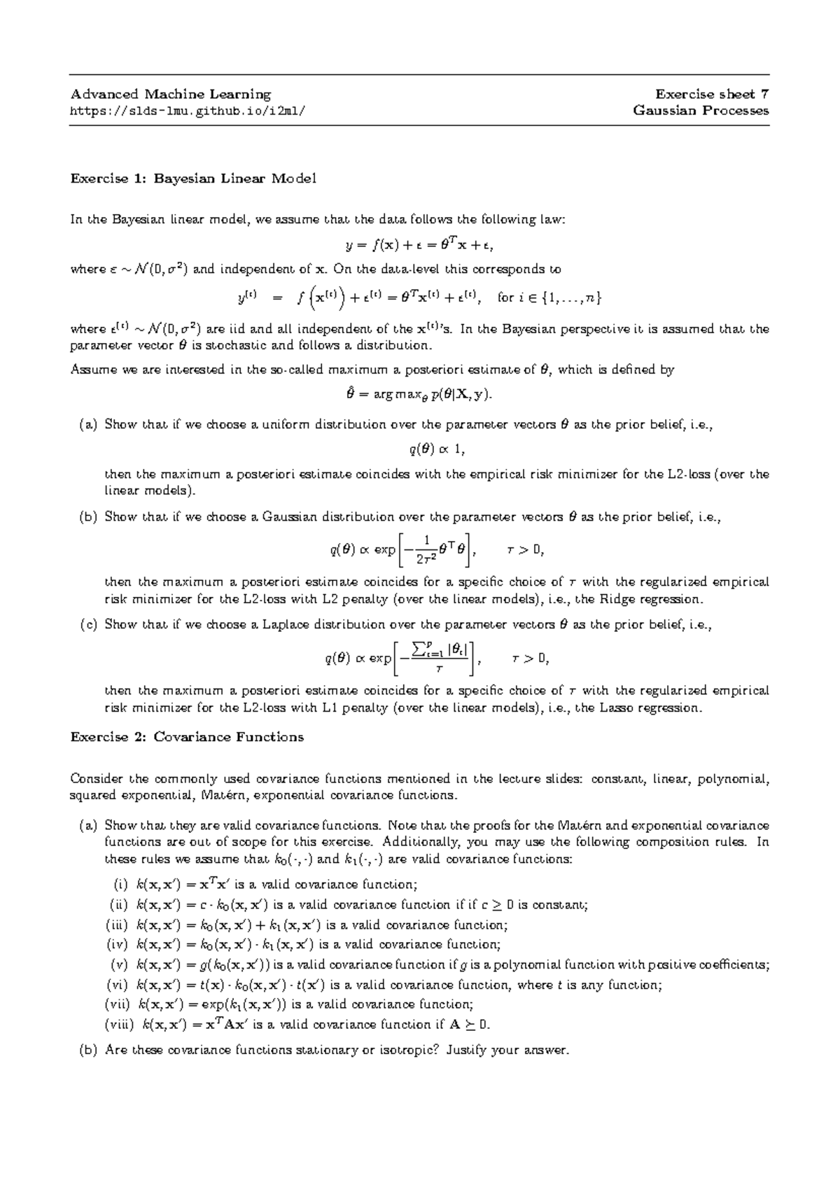 Ex gp 1 - Advanced Machine Learning Exercise sheet 7 slds-lmu.github ...