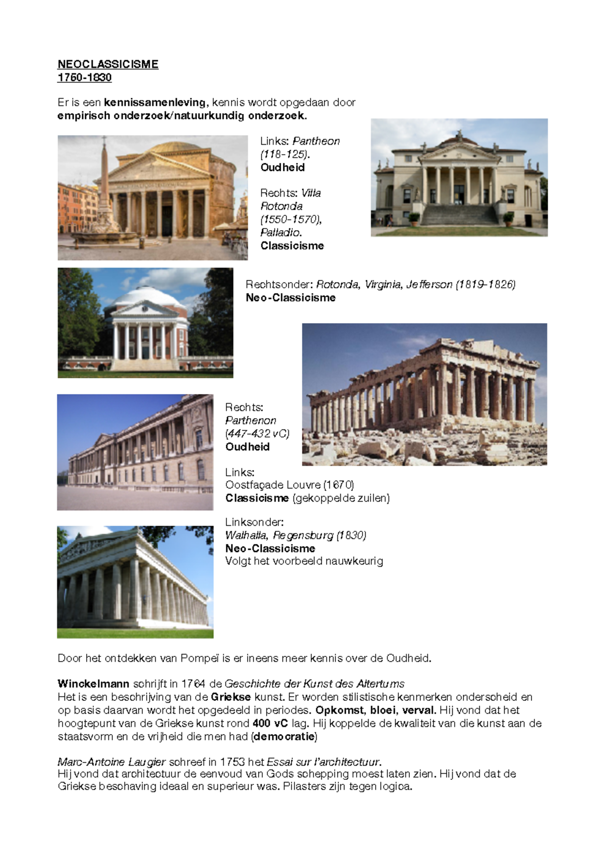 12. Neoclassicisme - is een kennissamenleving, kennis wordt opgedaan ...