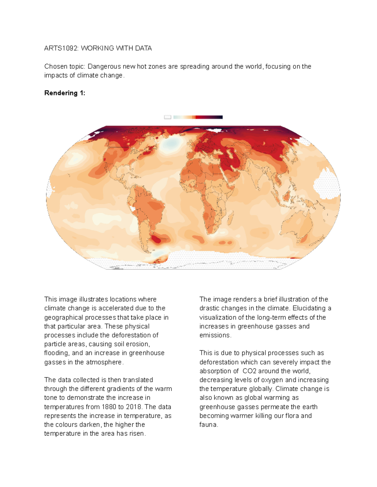 ARTS1092 #2 - Chosen topic: Dangerous new hot zones are spreading ...