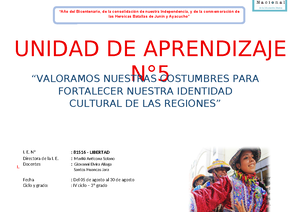 D3 A3 Ficha PS. Día Mundial del Folklore - ¡Empecemos! Lee el siguiente texto. DÍA DEL FOLKLORE ...