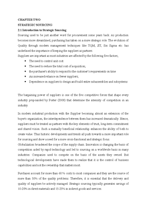 Chapter 1 done - Dr. Stephen Mutiso - BPL 3105 STRATEGIC PURCHASING AND ...