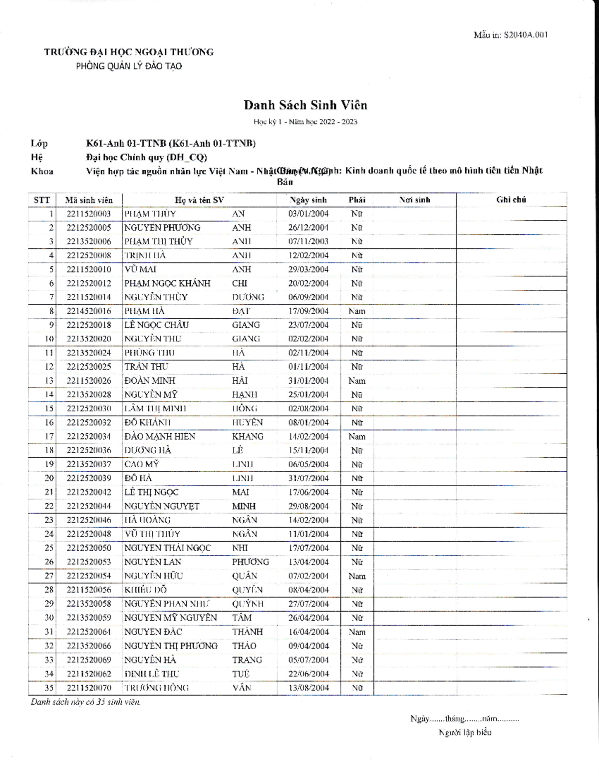 K61 Anh1 TTNB - Lecture Ready 1 Student Book.pdf - MAu in: S2040A ...