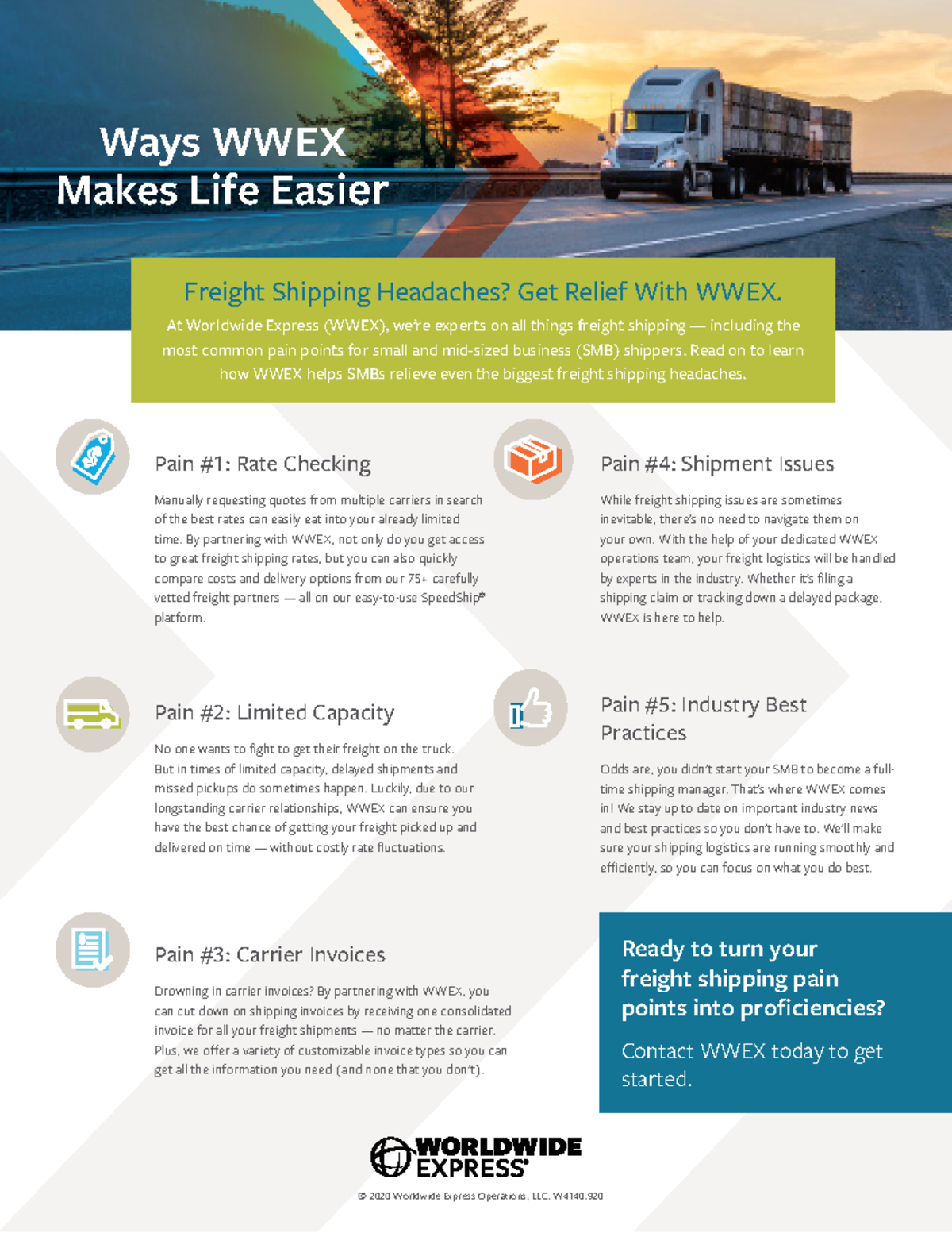 Ways WWEX Makes Life Easier Freight - Freight Shipping Headaches? Get ...