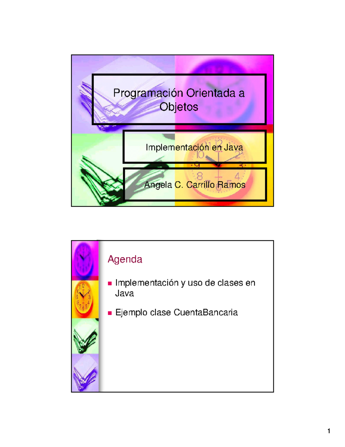 Clase 3-Implementacion JAVA - Programación Orientada aProgramación ...