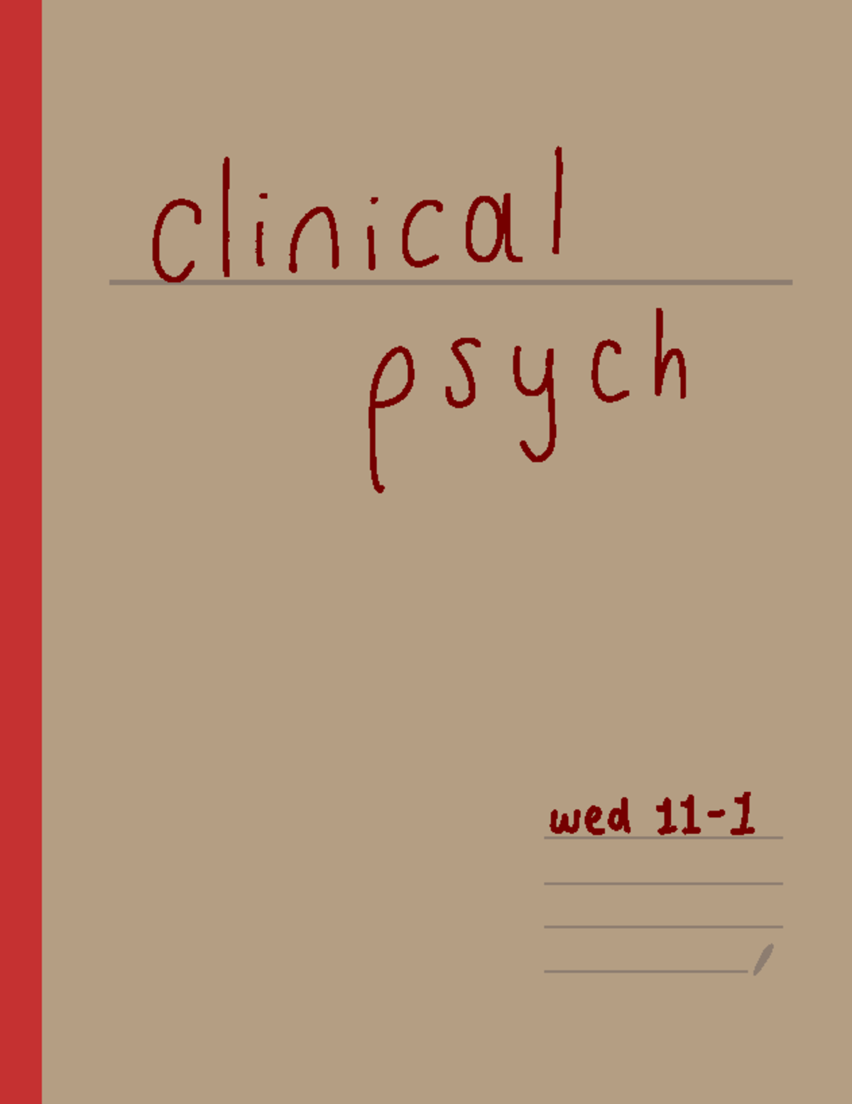 Clinical Psychology - Lecture notes 1-9 - clinical psych wed 11 I ...