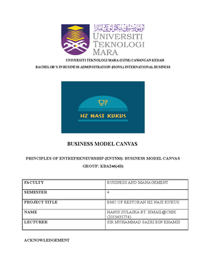 ENT530 CASE Study Company Analysis - CASE STUDY: COMPANY ANALYSIS JIWA ...