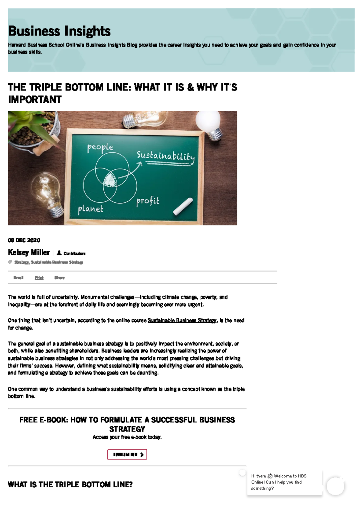 The Triple Bottom Line What It Is & Why It’s Important - THE TRIPLE ...