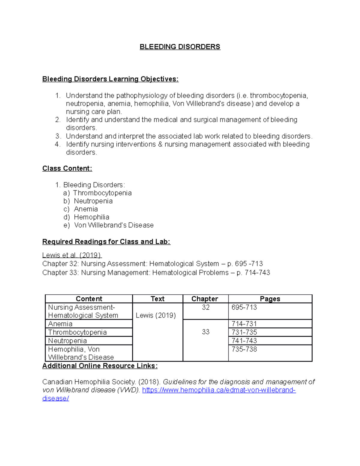 Bleeding disorder case study - BLEEDING DISORDERS Bleeding Disorders ...