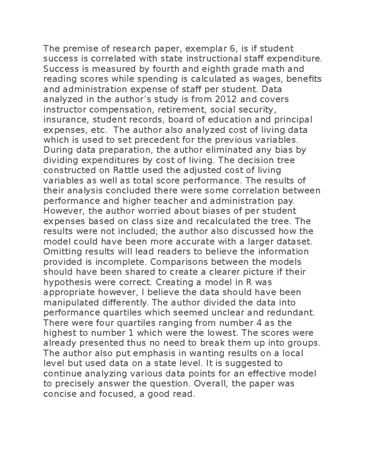 Peer Review-7 Homework help from every week in the course. - The ...