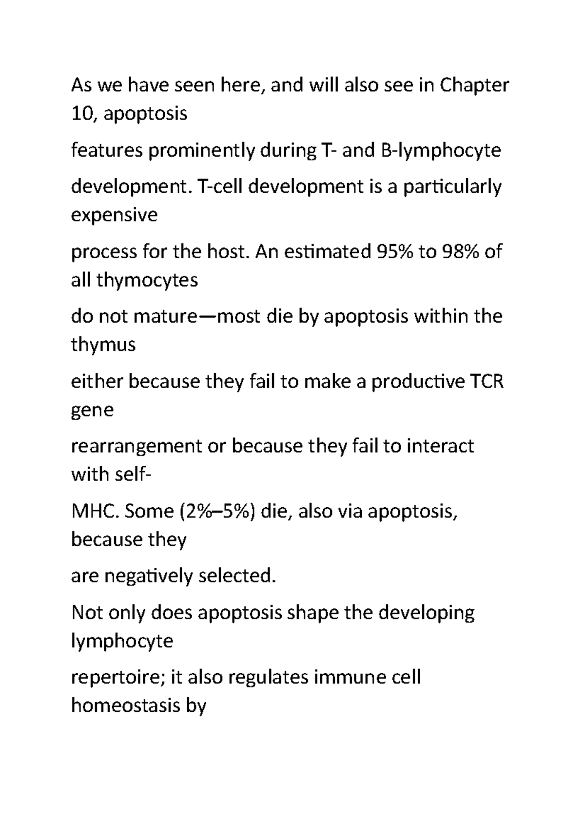 Apoptosis notes based on wider reading - As we have seen here, and will ...