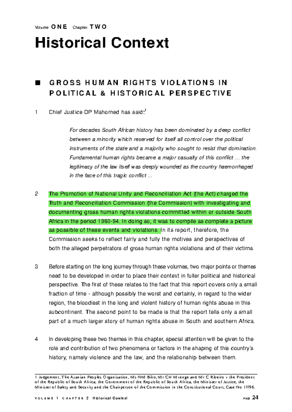 TRC report - Volume 1, Ch2 - Volume ONE Chapter TWO Historical Context ...