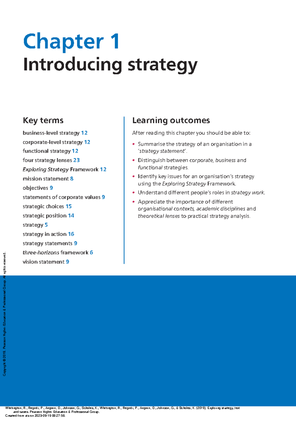 introduction to stratagy textbook - Key terms business-level strategy ...