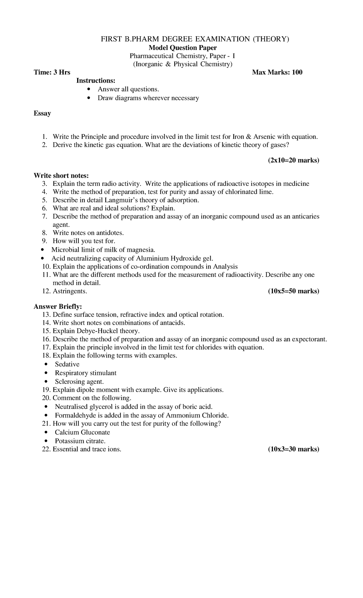 Kuhs model que paper - Lecture notes bpharm 1st to 4th year - Model ...
