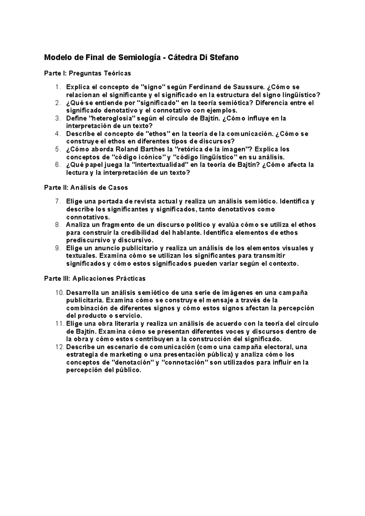 Modelo de Final 2 de Semiología - Cátedra Di Stefano - Modelo de Final de Semiología - Cátedra ...