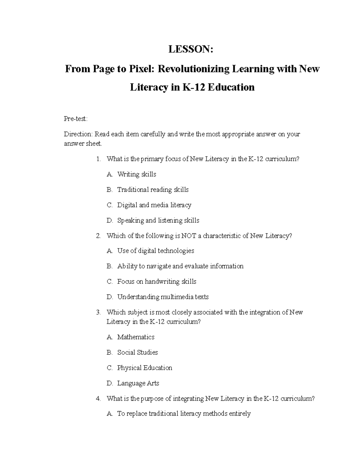 DON- Module - asdsada - LESSON: From Page to Pixel: Revolutionizing ...