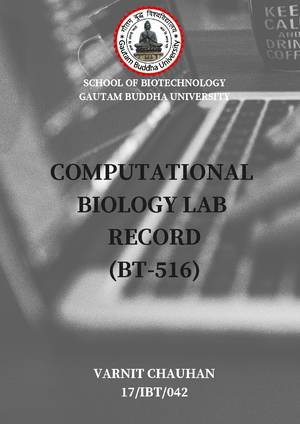Computational biology - 14/02/ 2 To explore features of protein and nucleic acid databases. 17 ...