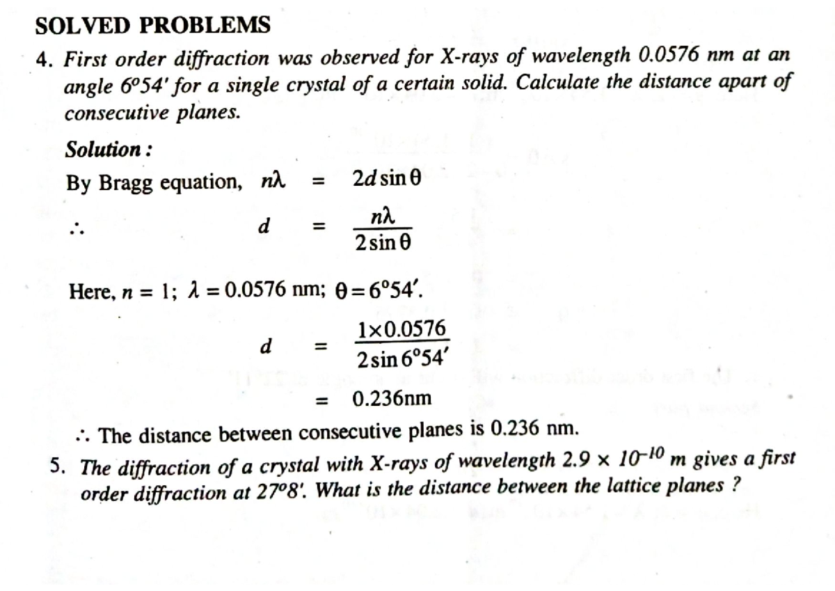Chspter 4 Solid state problems - chemistry - Studocu