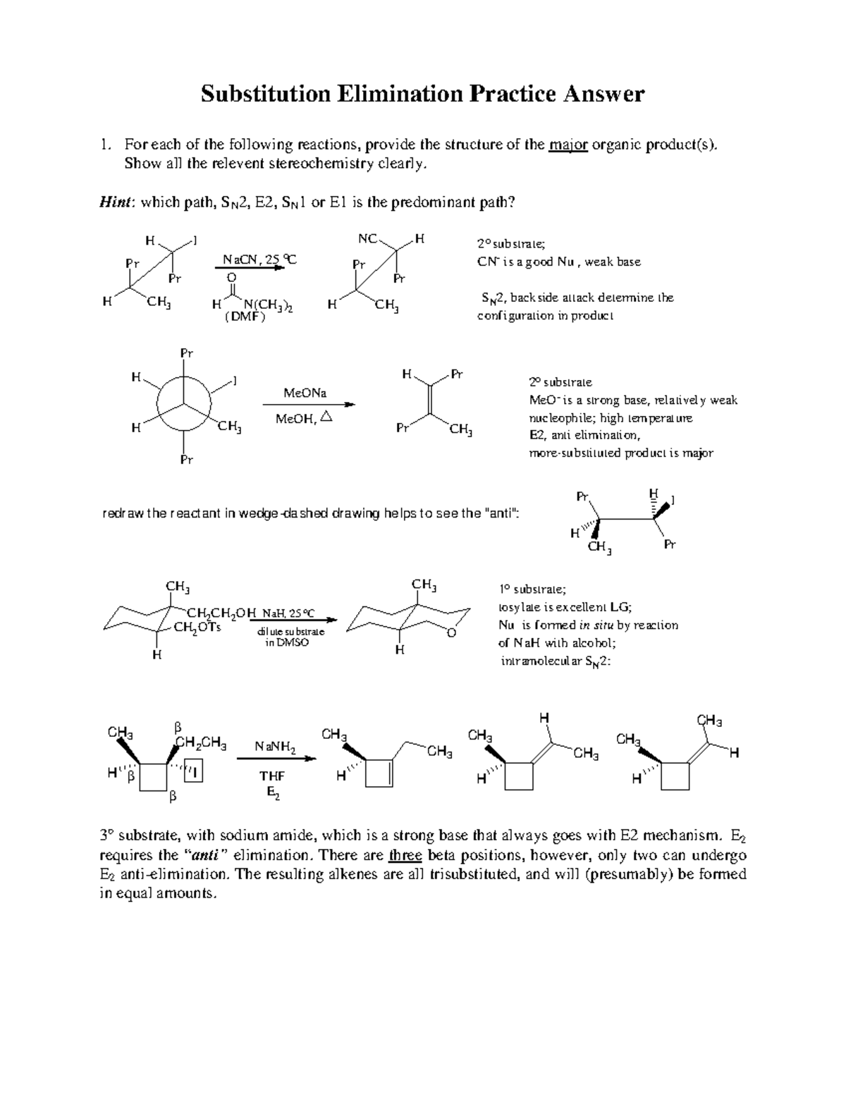 6b Elimination Substitution Practice (ans) - Substitution Elimination ...