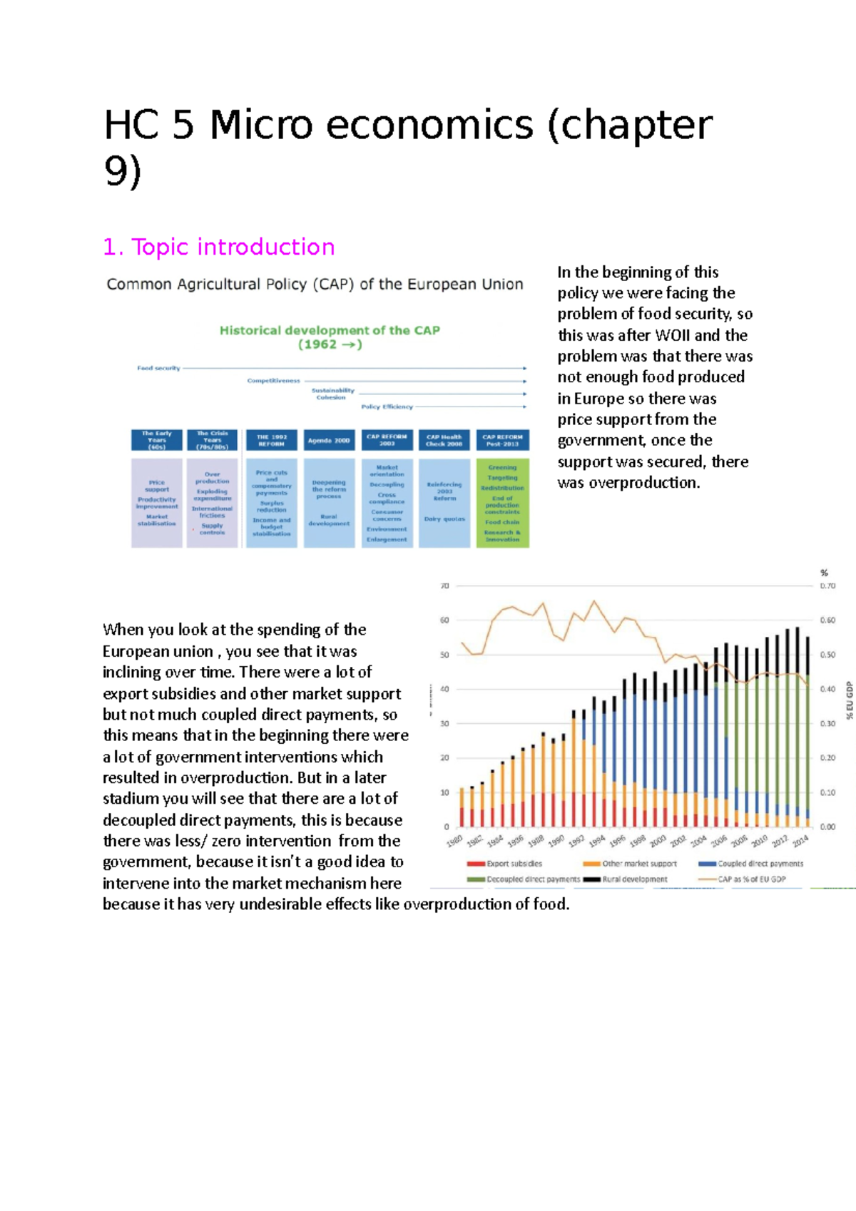 samenvatting chapter 9 Micro economics - HC 5 Micro economics (chapter ...