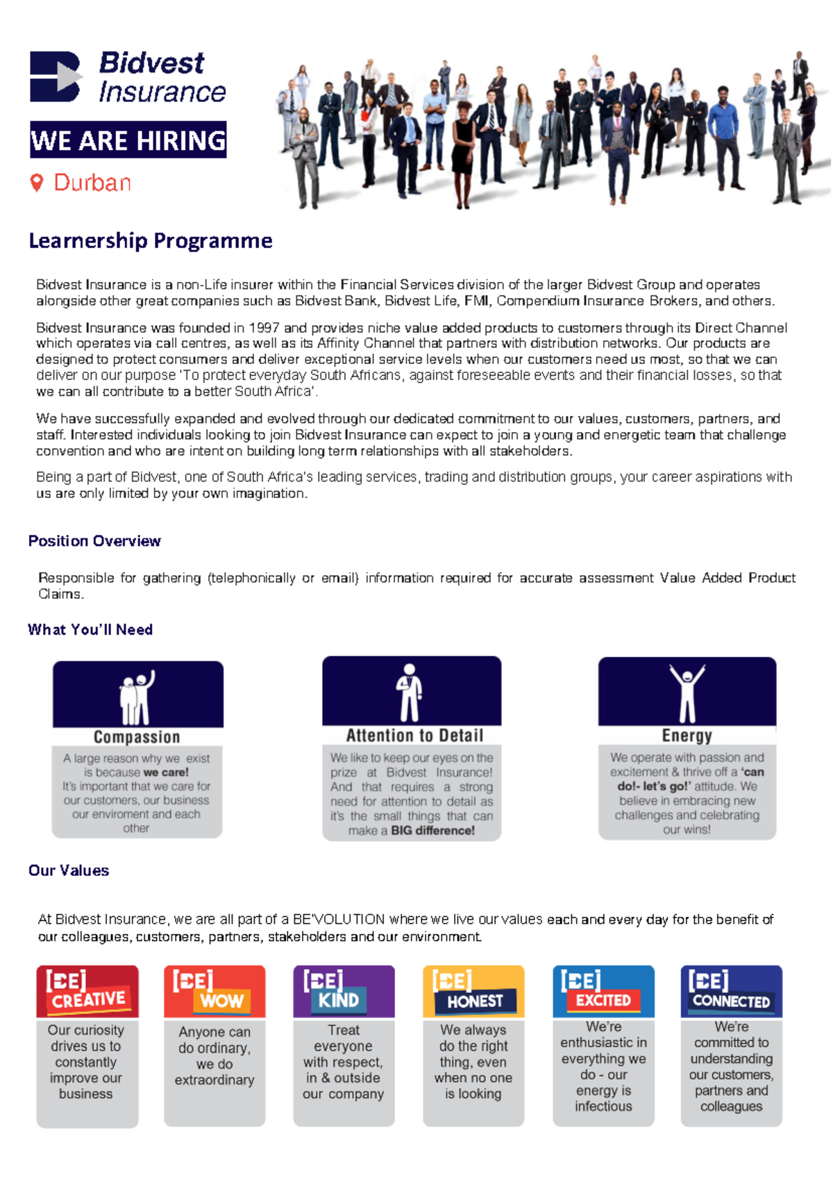 Learnership-Programme-Advert - Learnership Programme Bidvest Insurance ...