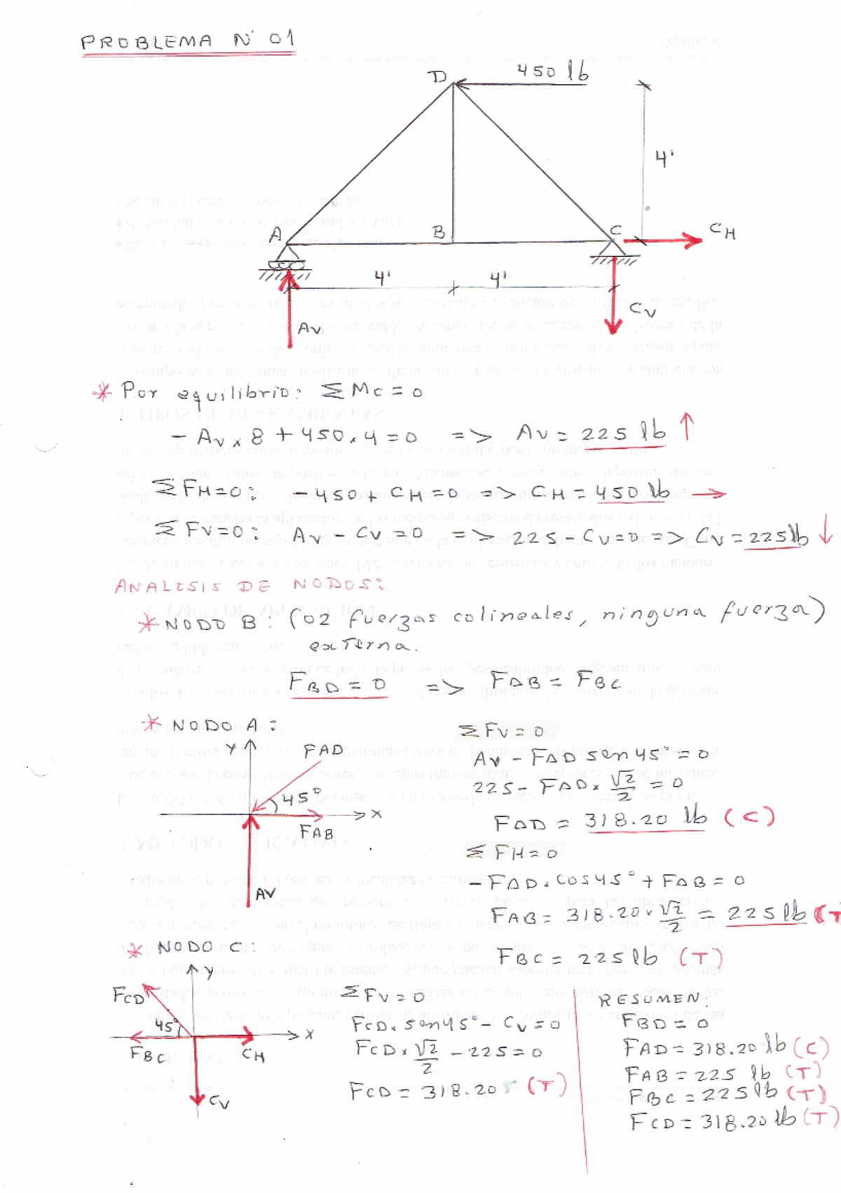 02 Prob Resueltos Armaduras - Estática - Studocu