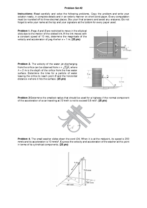 Problem Set #1 - Problem Set # Instructions: Read carefully and solve ...