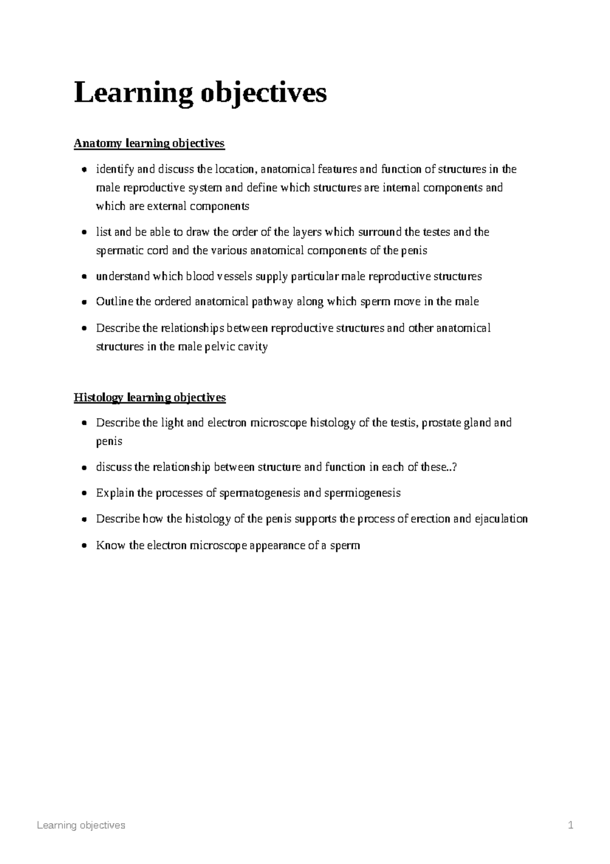 Learning objectives WK 10 Sexandmultiplicationpart 1 - Learning ...