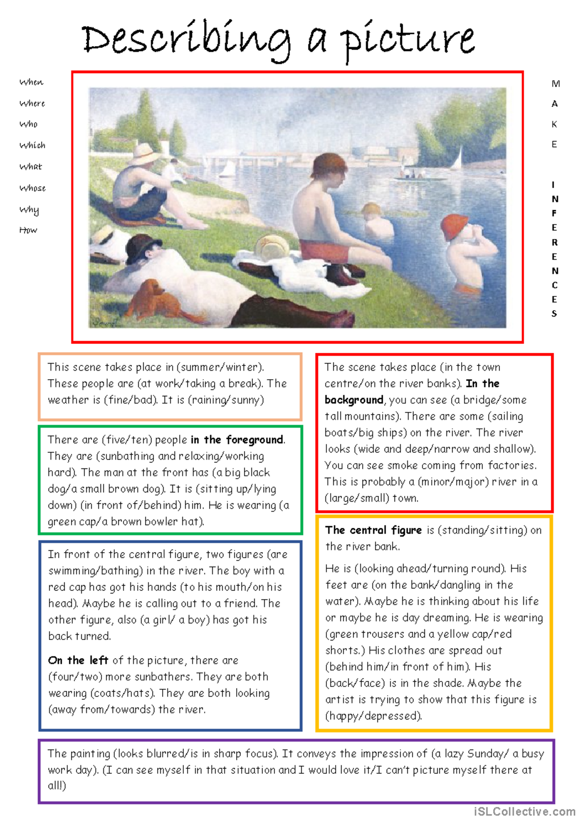 Describing a Picture - Describing a picture This scene takes place in ...