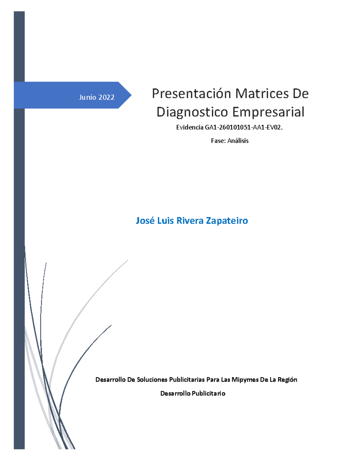 Matrices De Diagnóstico Empresarial Evidencia Junio 2022