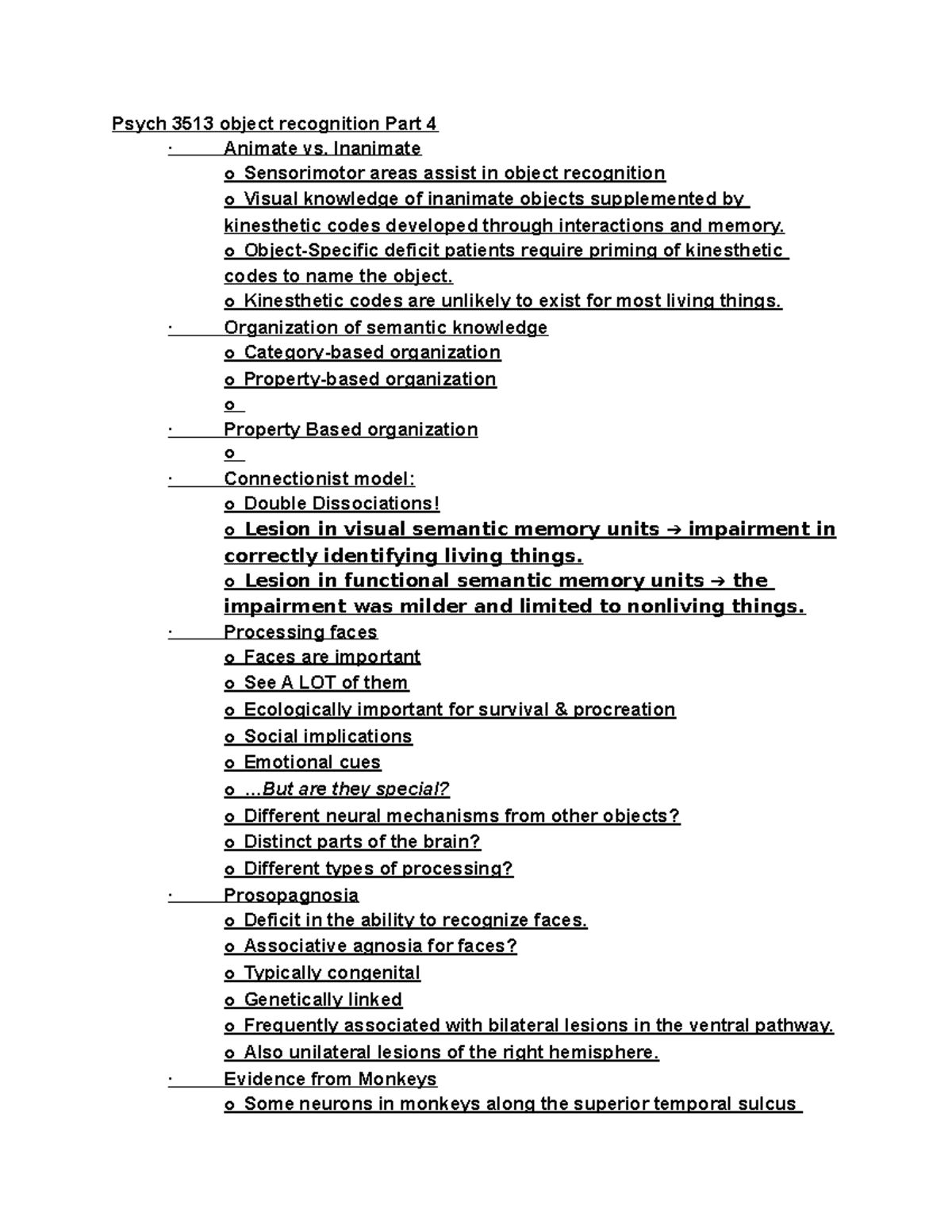 Psych 3513 object recognition Part 4 - Psych 3513 object recognition ...