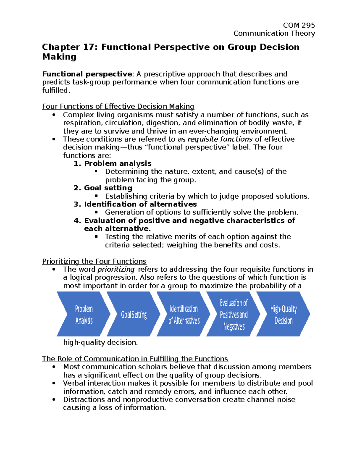Chapter 17 - Lecture notes 17 - COM 295 Communication Theory Chapter 17 ...