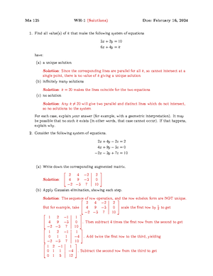 MA 125 - Exam 1 Fall 2023 - MA 125 Exam 1 Feihong Wang TOTAL POINTS 50 / 50 QUESTION 1 1 Q1 10 / ...