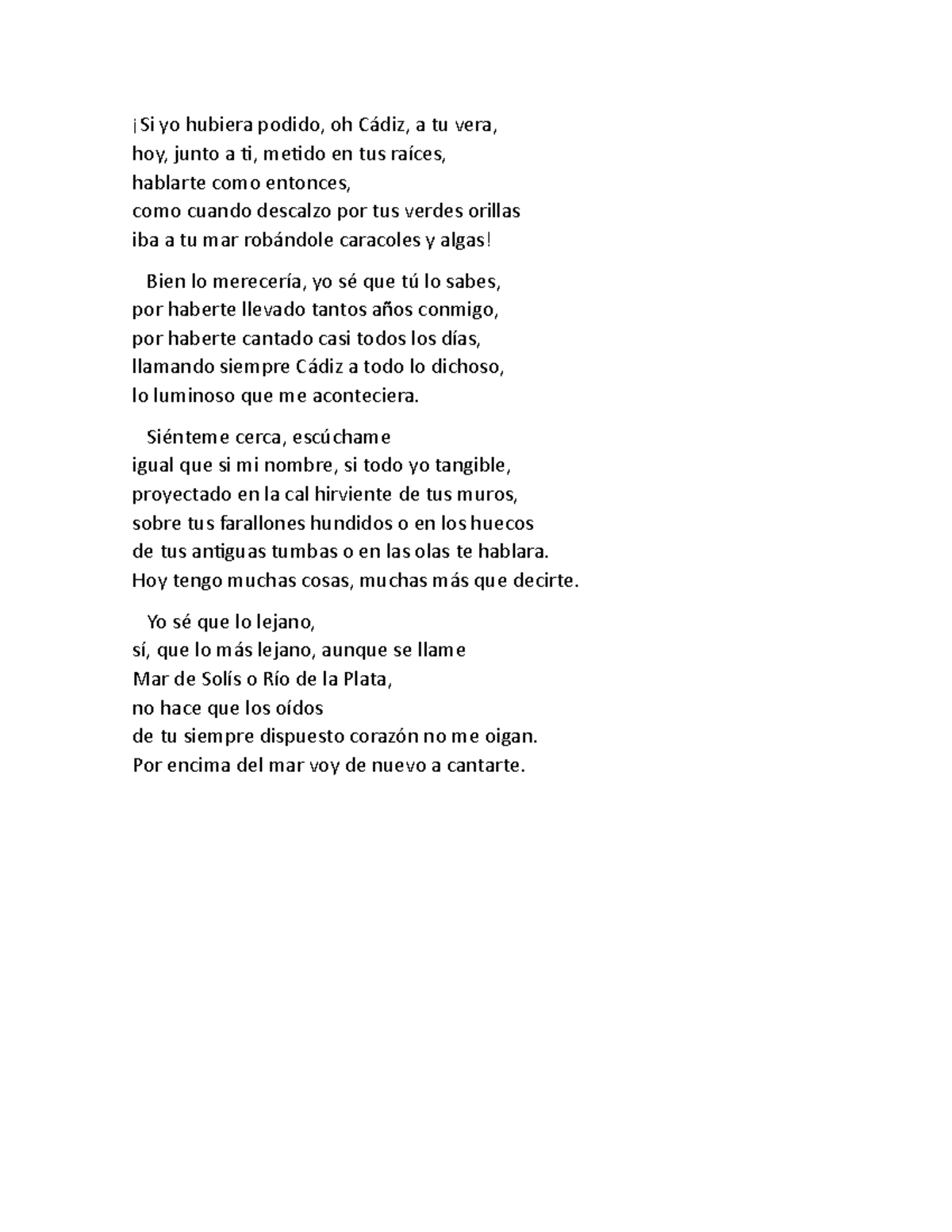 El mar poema - Acrostico, texto, lectura ad una verità di la mente. Ora ...