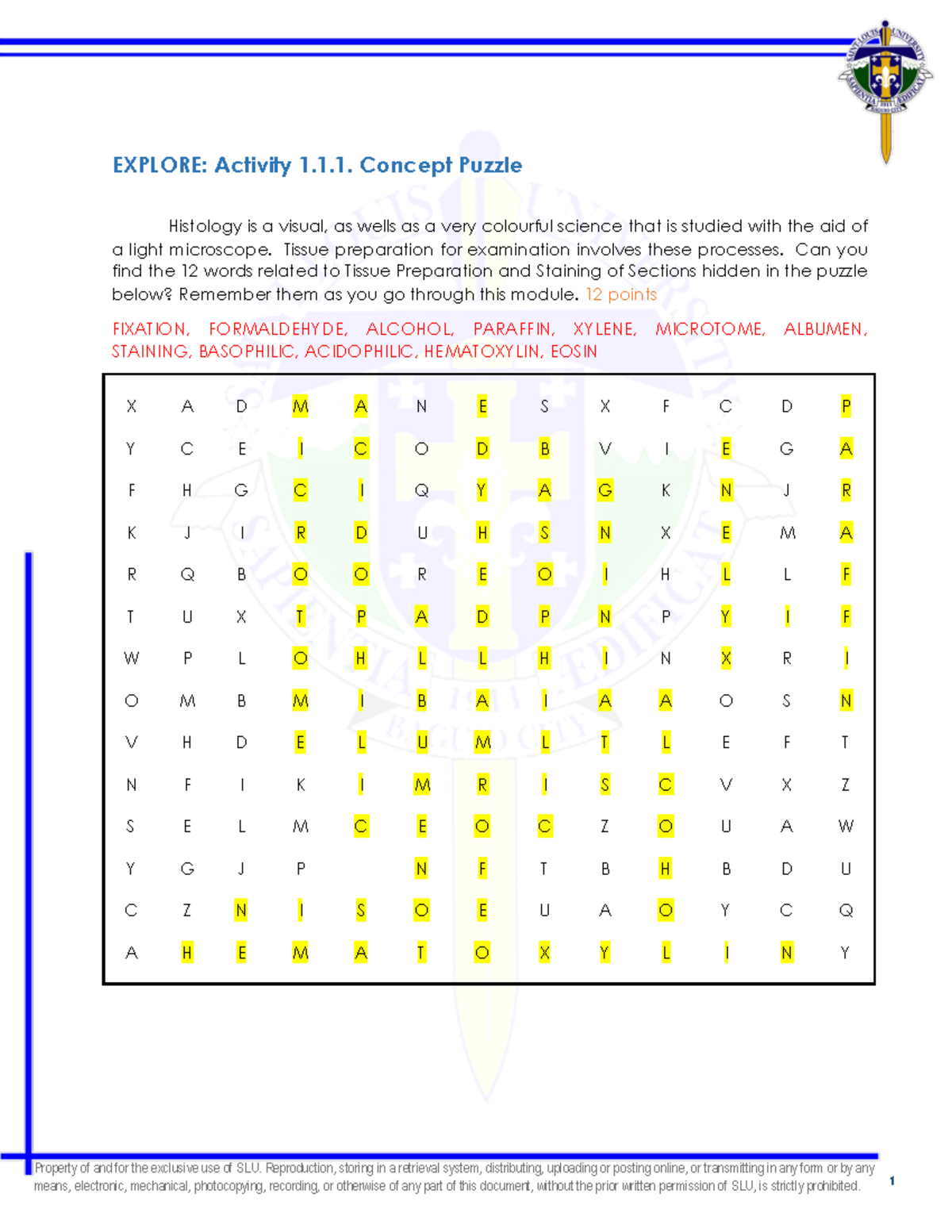 Medical Laboratory Science Random Assignment - Studocu