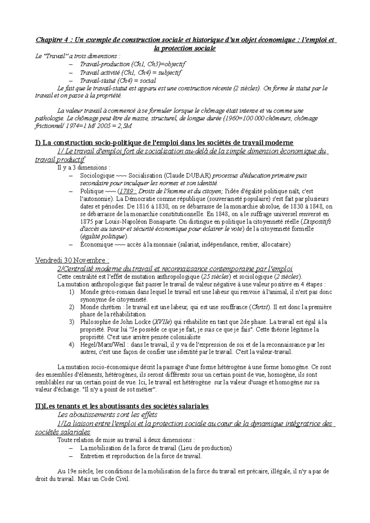 S.E Chapitre 4 - Cours présenté par Richard Sobel de Sociologie ...