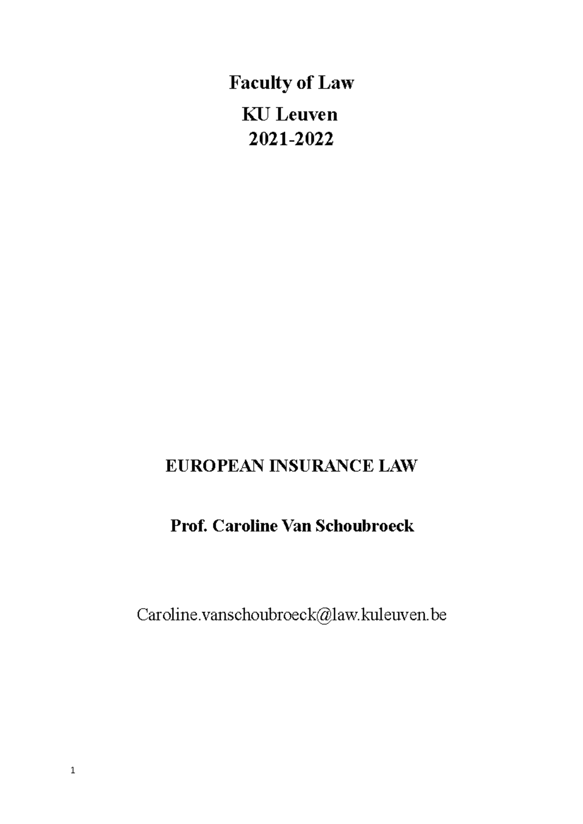 Insurance Law - Notes - All verbatim transcription for all classes from ...