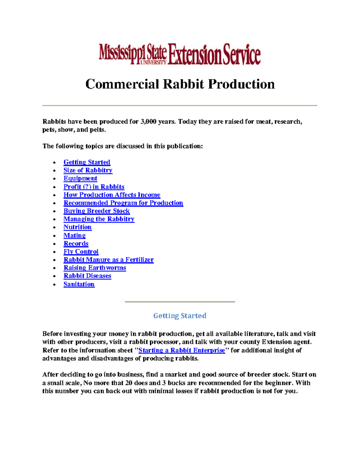 Rabbit production - Commercial Rabbit Production Rabbits have been ...