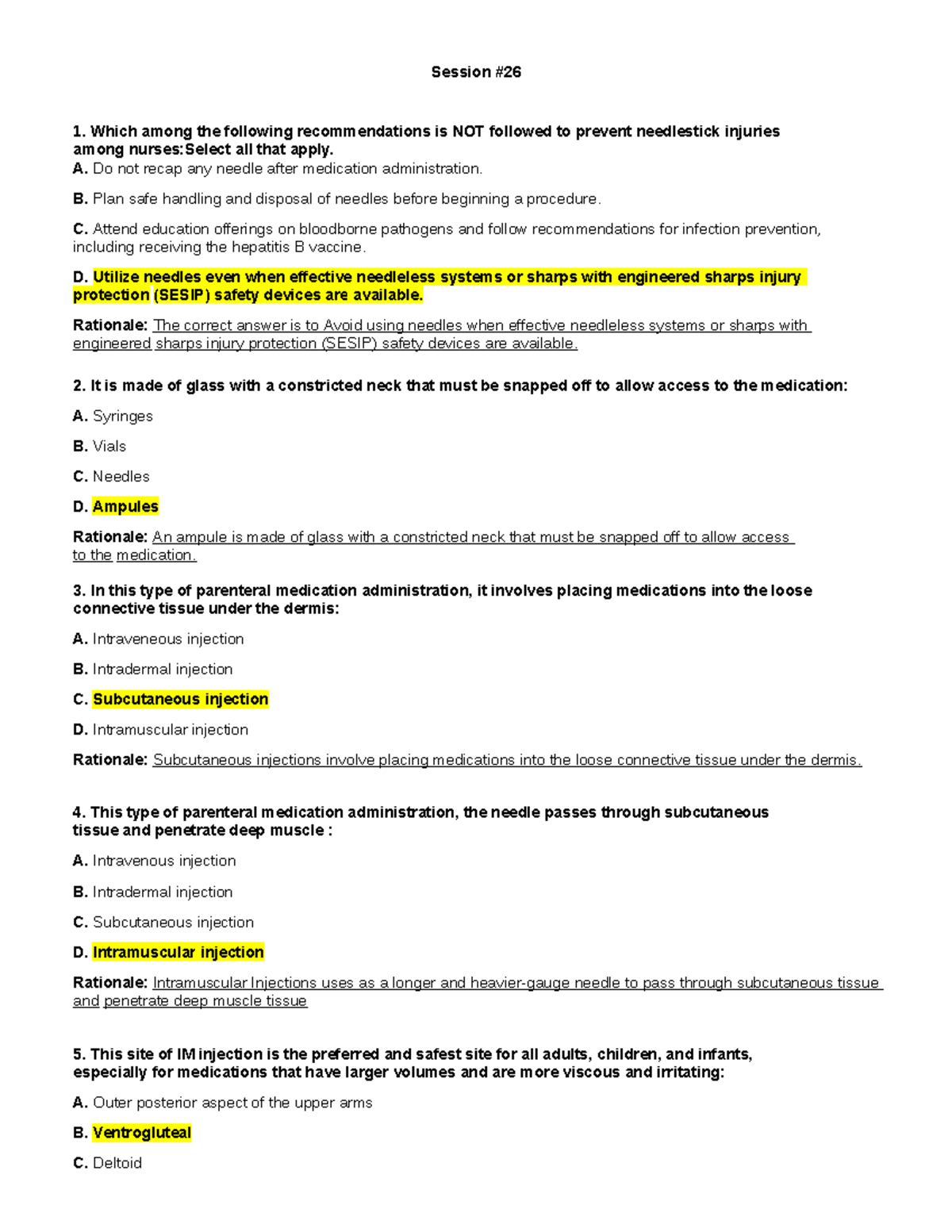 Funda Lab Session 26 Answers Session 1 Among The Following Recommendations Is Not Followed 