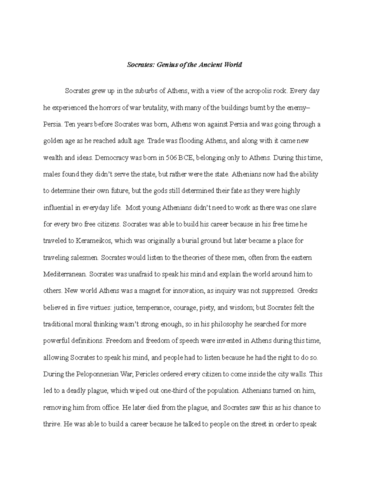 Documentary Socrates - Socrates: Genius of the Ancient World Socrates ...