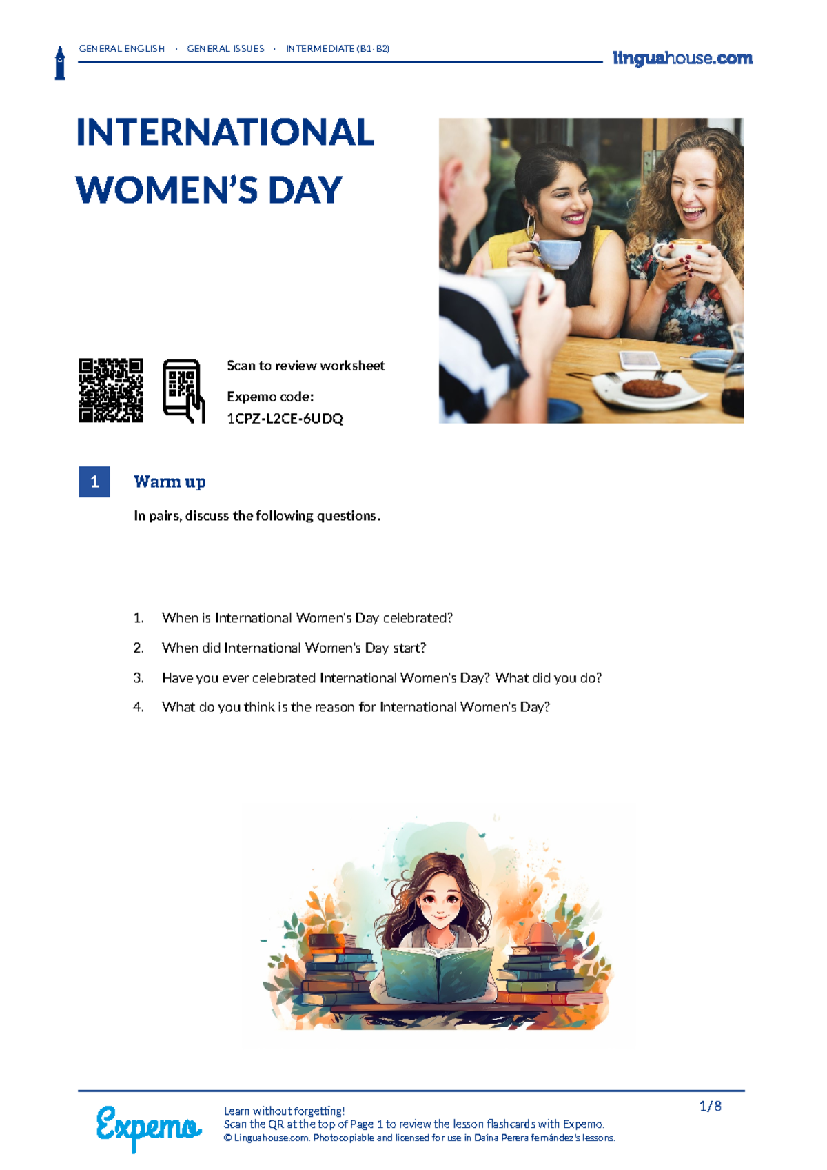International womens day british english student - GENERAL ENGLISH ...