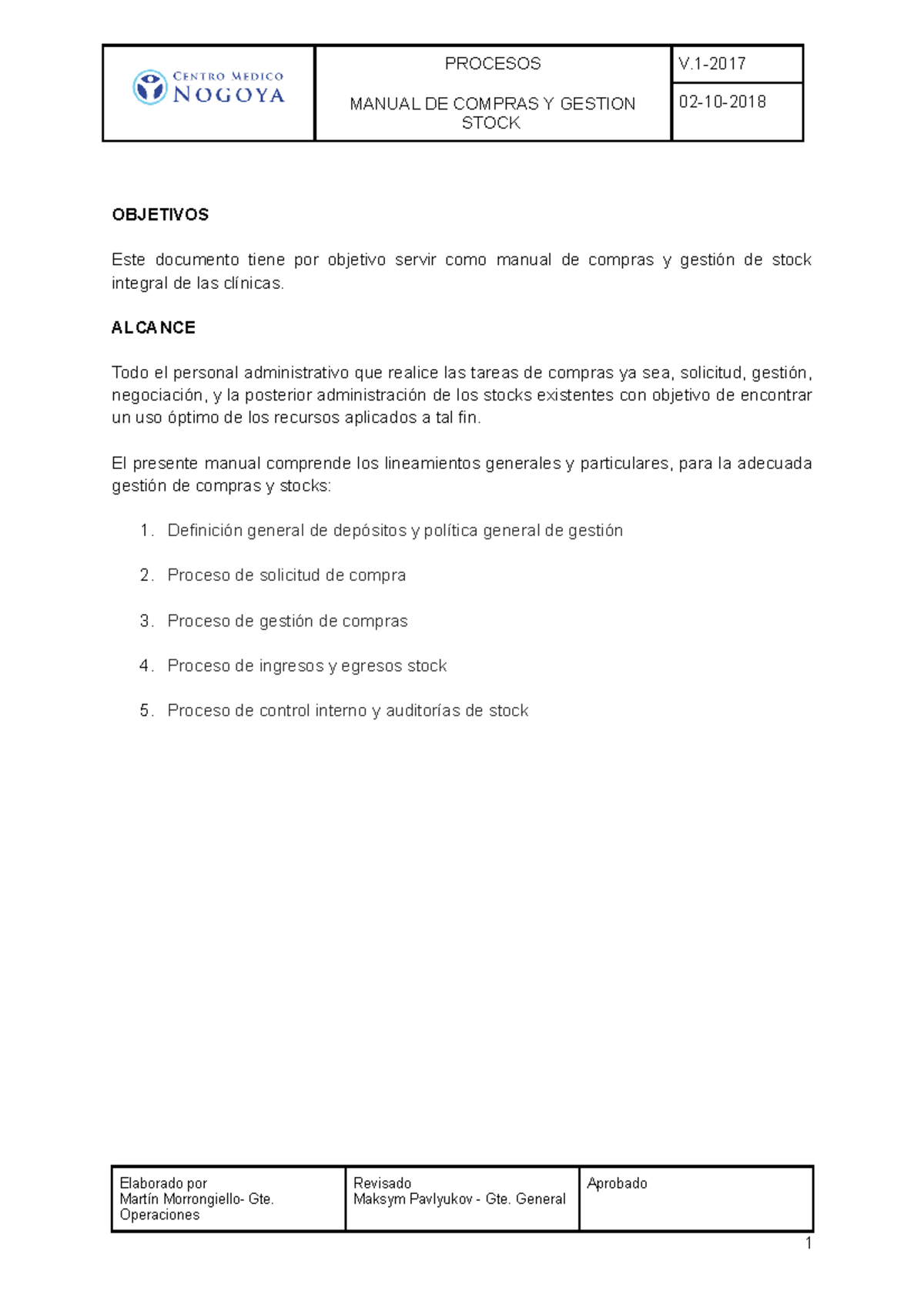 Manual de compras y gestión de stock - MANUAL DE COMPRAS Y GESTION ...