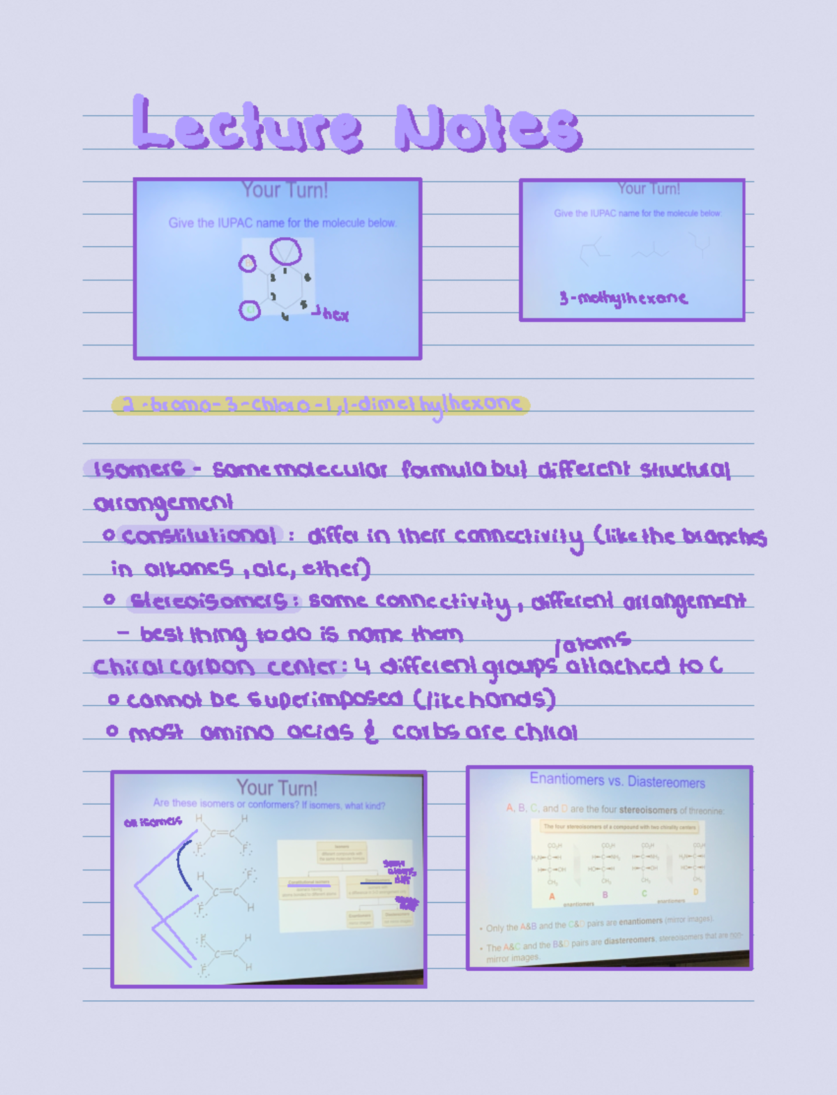 Lecture notes on naming functional groups and isomers - Lecture Notes ...