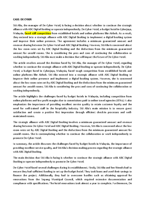 Ics midterm - Integrated Case Study - Studocu